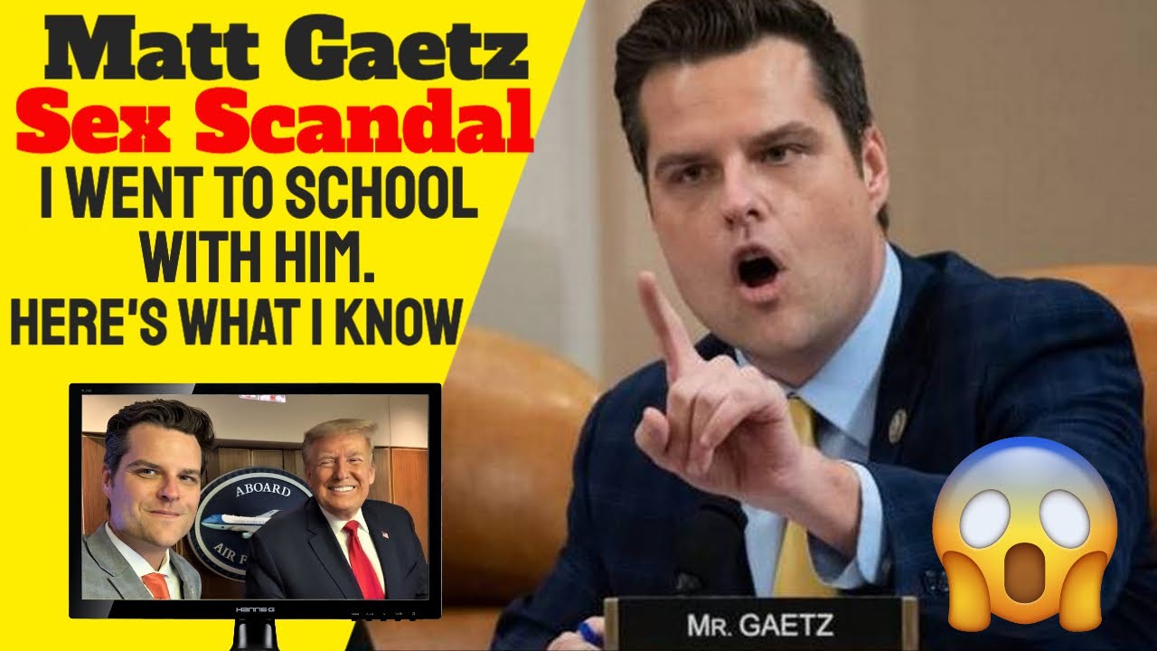 Matt Gaetz Sex Trafficking Scandal - YouTube
