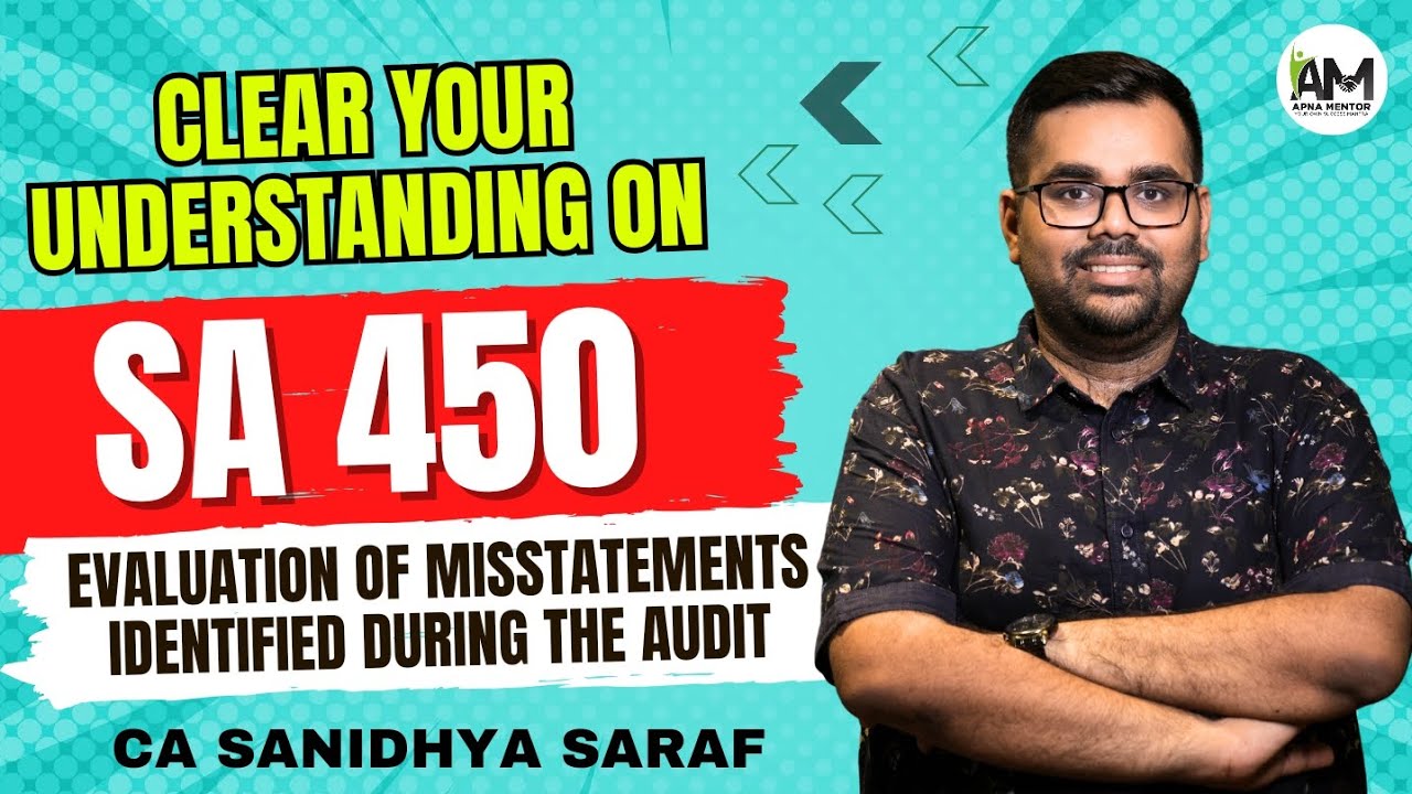 SA 450 | CA Inter & CA Final Audit | CA Sanidhya Saraf - YouTube