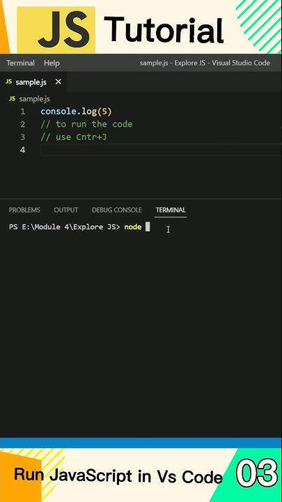 Run Javascript in Vs Code #javascript #js #webdesign #webdesign #webdeveloper #vscode - YouTube