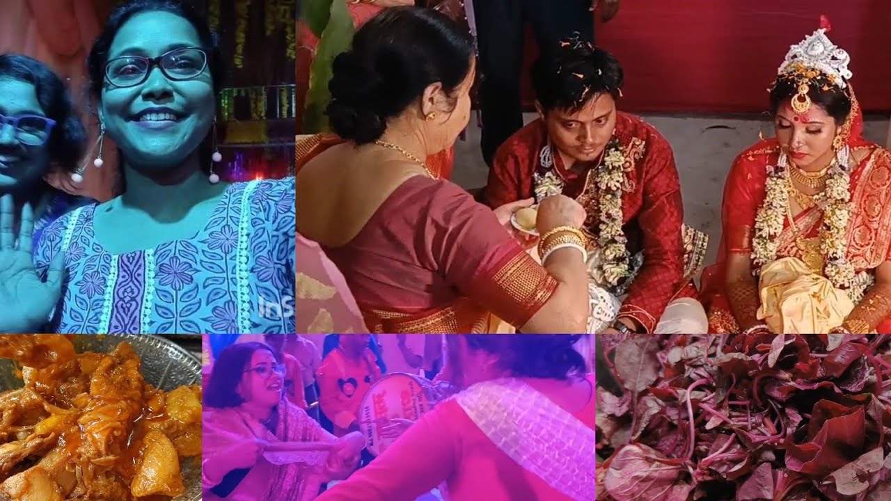 Bengali Bodhuboron | New bride welcome at home | Bengali custom bodhu ...