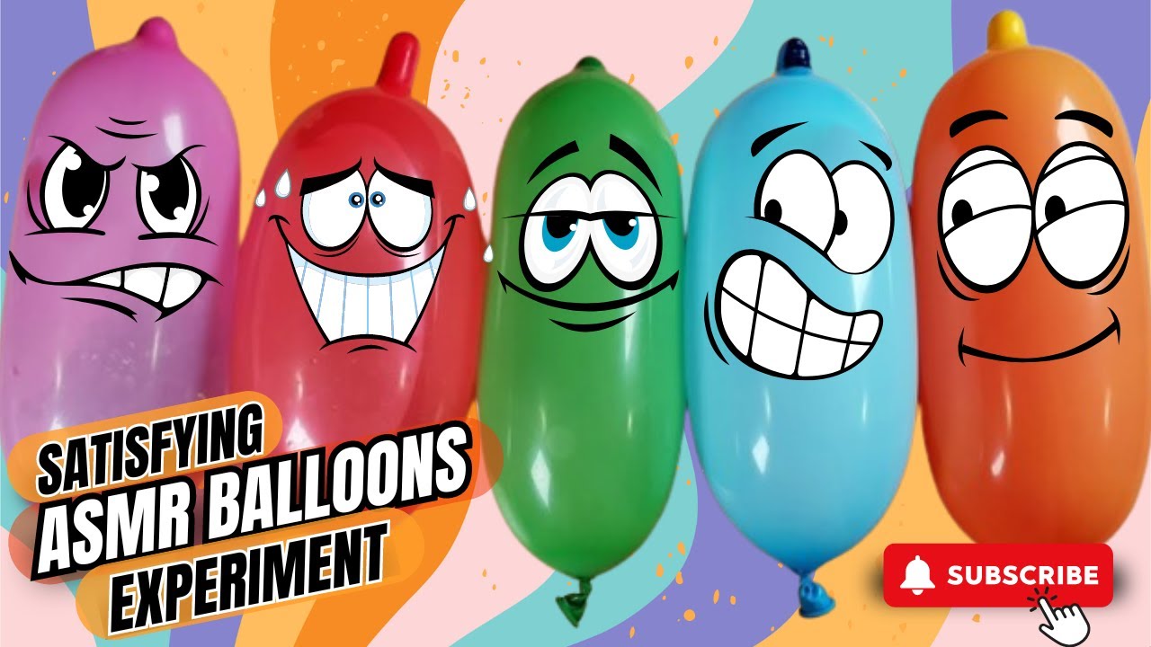 SATISFYING SQUEEZING ASMR BALLOONS | Balloon Sound Effect | Balloon ...