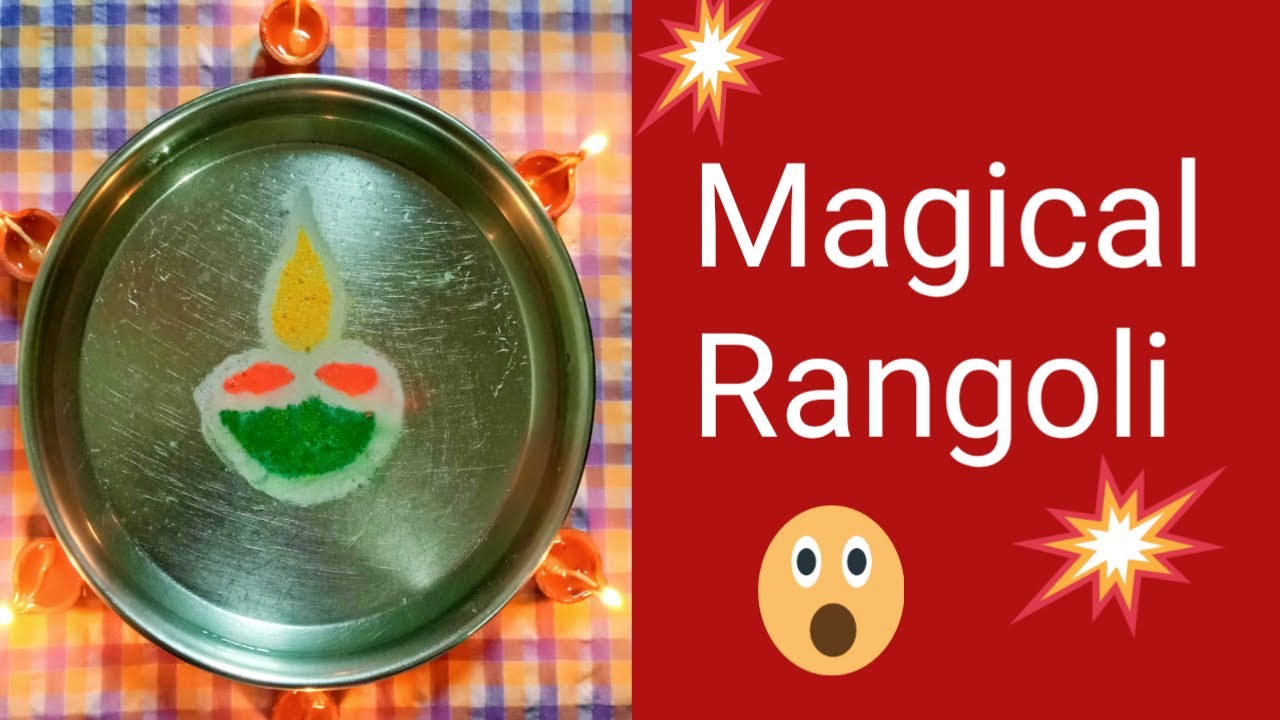 How to make Rangoli under water| Rangoli designs|Rangoli|Kolam designs ...