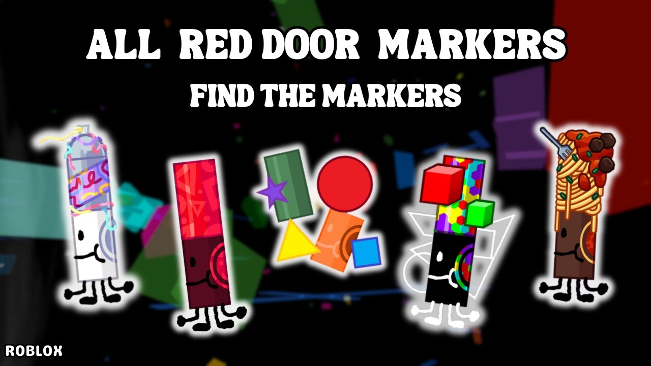 How To Get All 5 Markers in The Mess (Red Door) | Find The Markers (320 ...