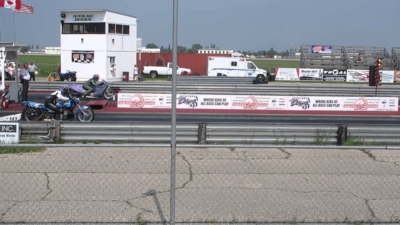 Interlake Dragway - Gimli, Manitoba racing bikes 2015 - YouTube