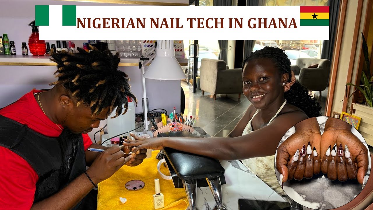 How This NIGERIAN Nail Tech Guy Is Surviving In KUMASI, GHANA - YouTube