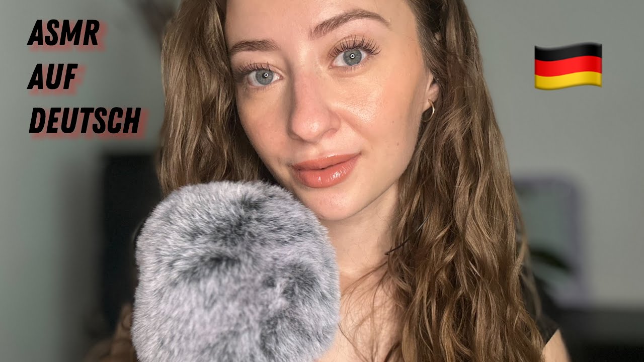 ASMR in german 🇩🇪 (tapping and scratching, soft whispering) - YouTube