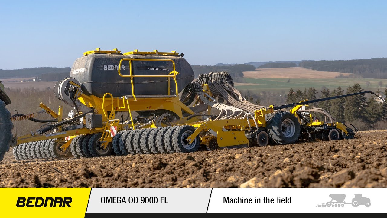 BEDNAR FMT | Universal seed drill BEDNAR OMEGA OO 9000 FL - YouTube