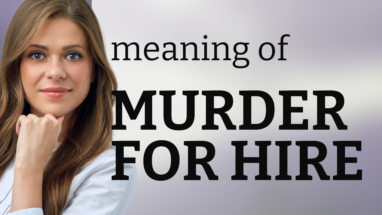 Understanding "Murder for Hire": A Guide for English Learners - YouTube
