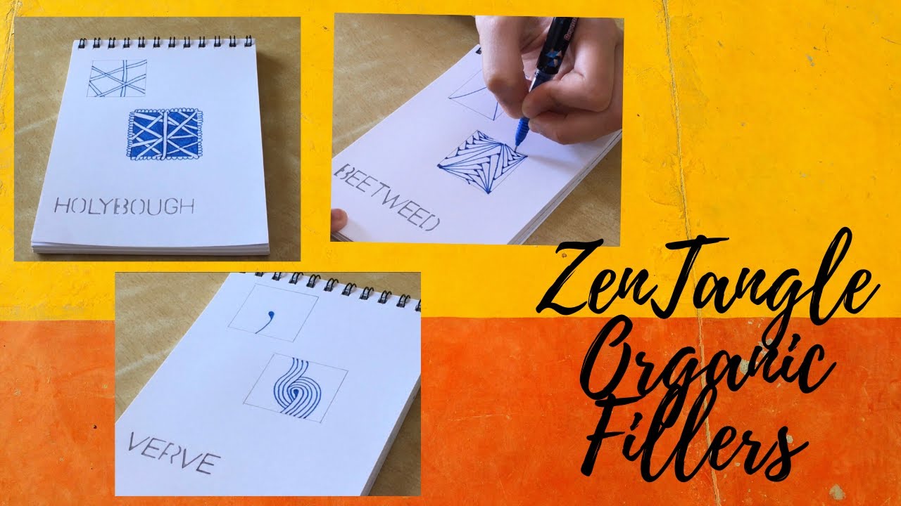 ZenTangle Organic Fillers// K n d Sisters - YouTube