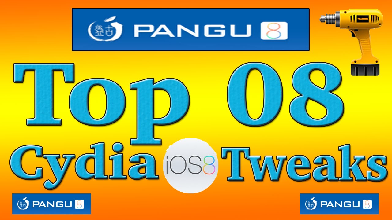 Best Top Eight FREE iOS 8 Cydia Tweaks Pangu8 Jailbreak - YouTube
