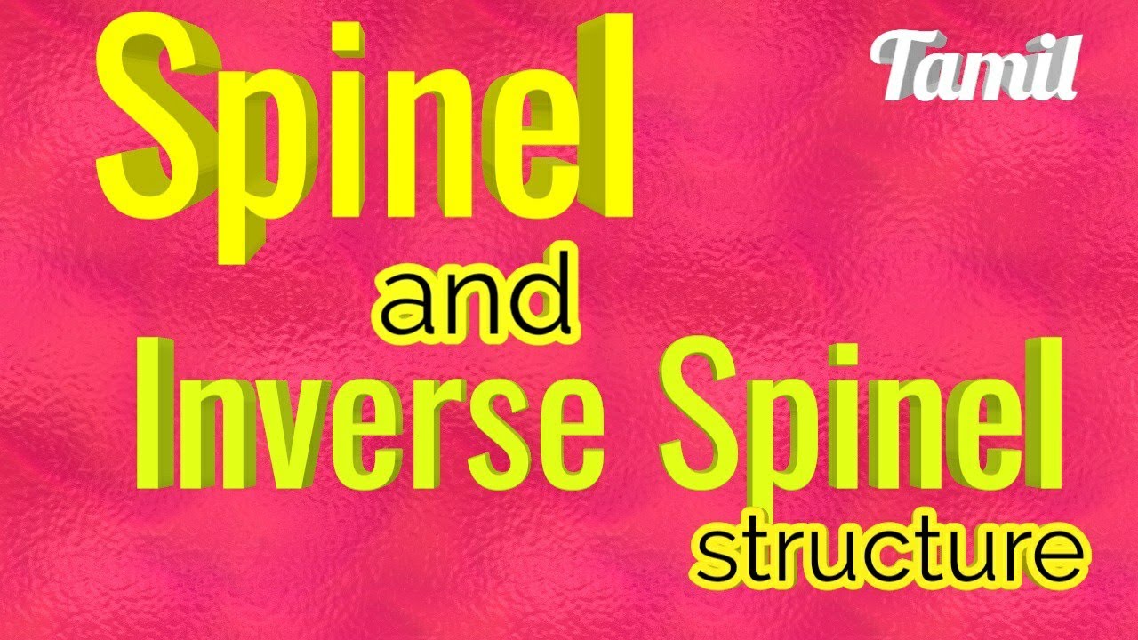 PGTRB chemistry//spinel and inverse spinel structure//tamil - YouTube