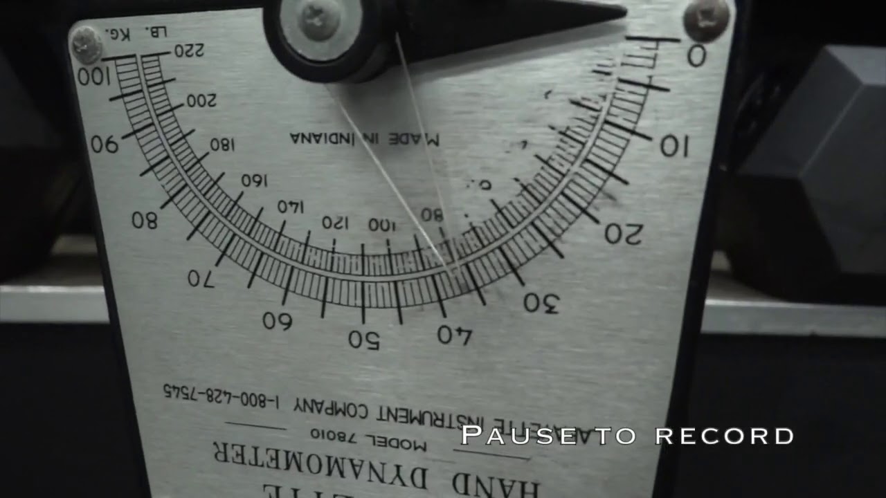 KIN 301 - Lab 1: Handgrip Dynamometer - YouTube