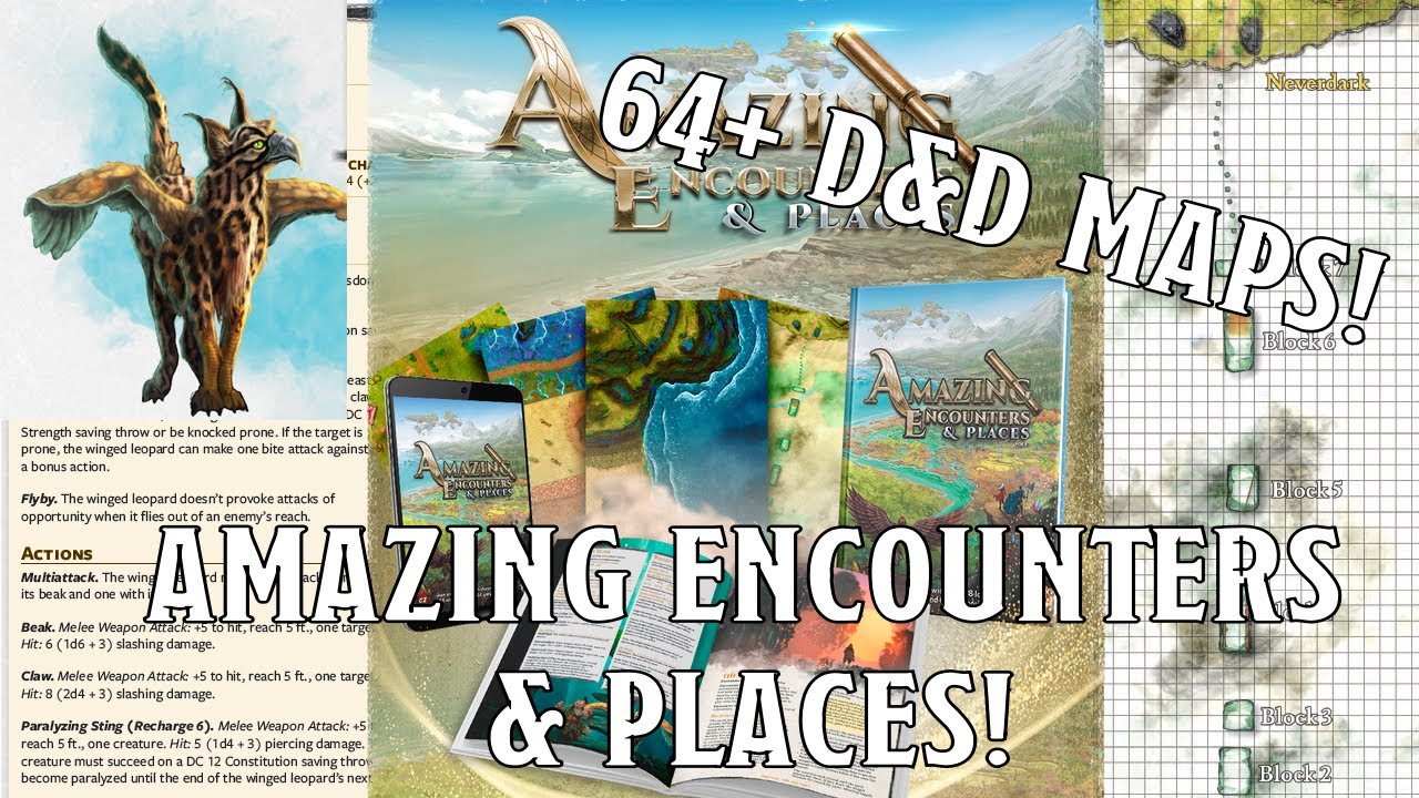 Amazing Encounters & Places (64+ D&D Maps!) | Nerd Immersion - YouTube