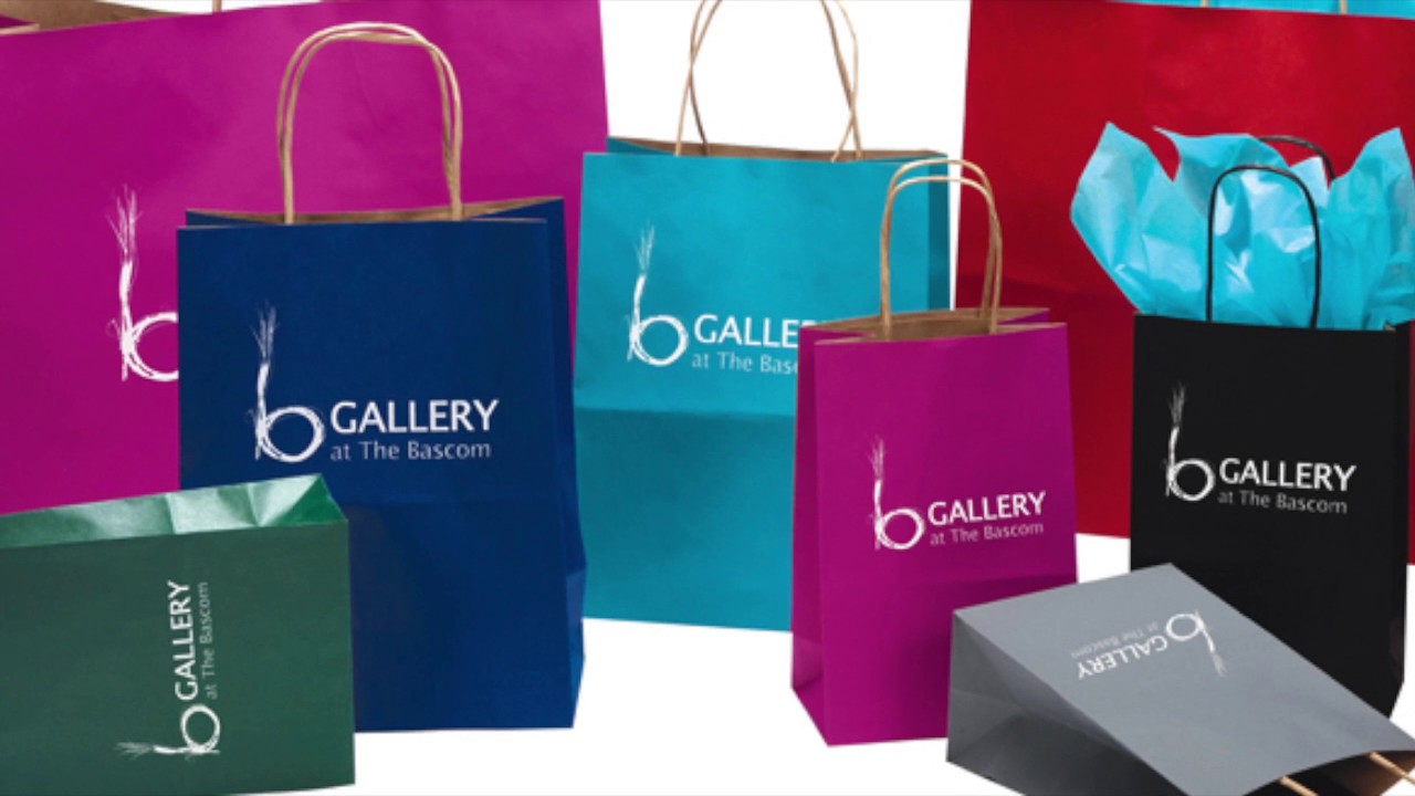 Gallery - Smooth Solid Paper Shopping Bags 1 Color Hot-Stamped - YouTube