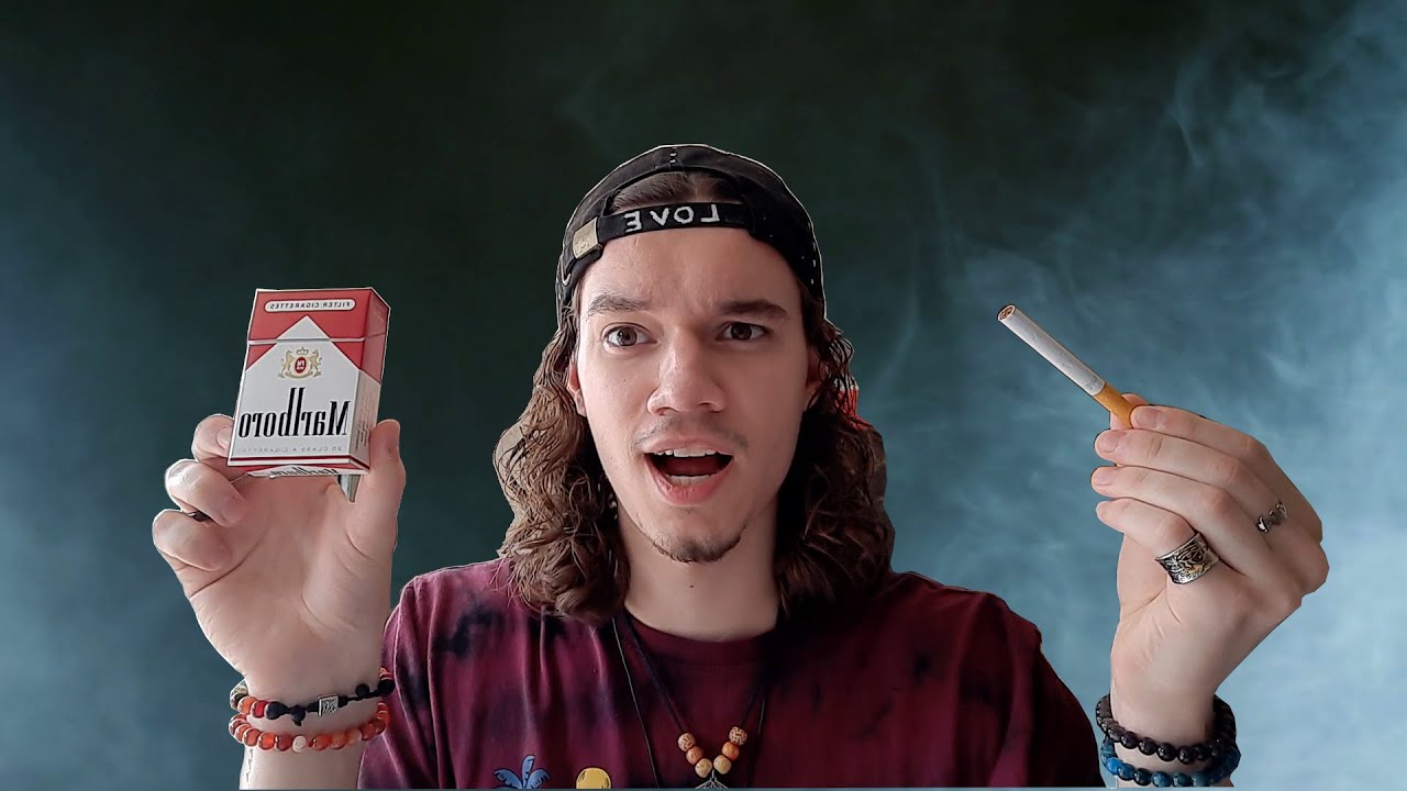 Smoking My First Marlboro Cigarette! - YouTube