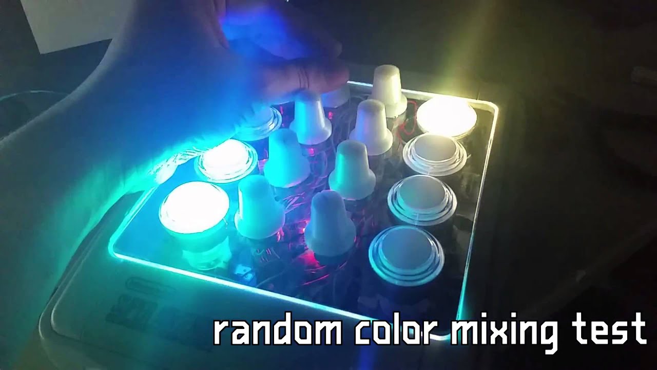 SNES MIDI Controller RGB LED TEST - YouTube
