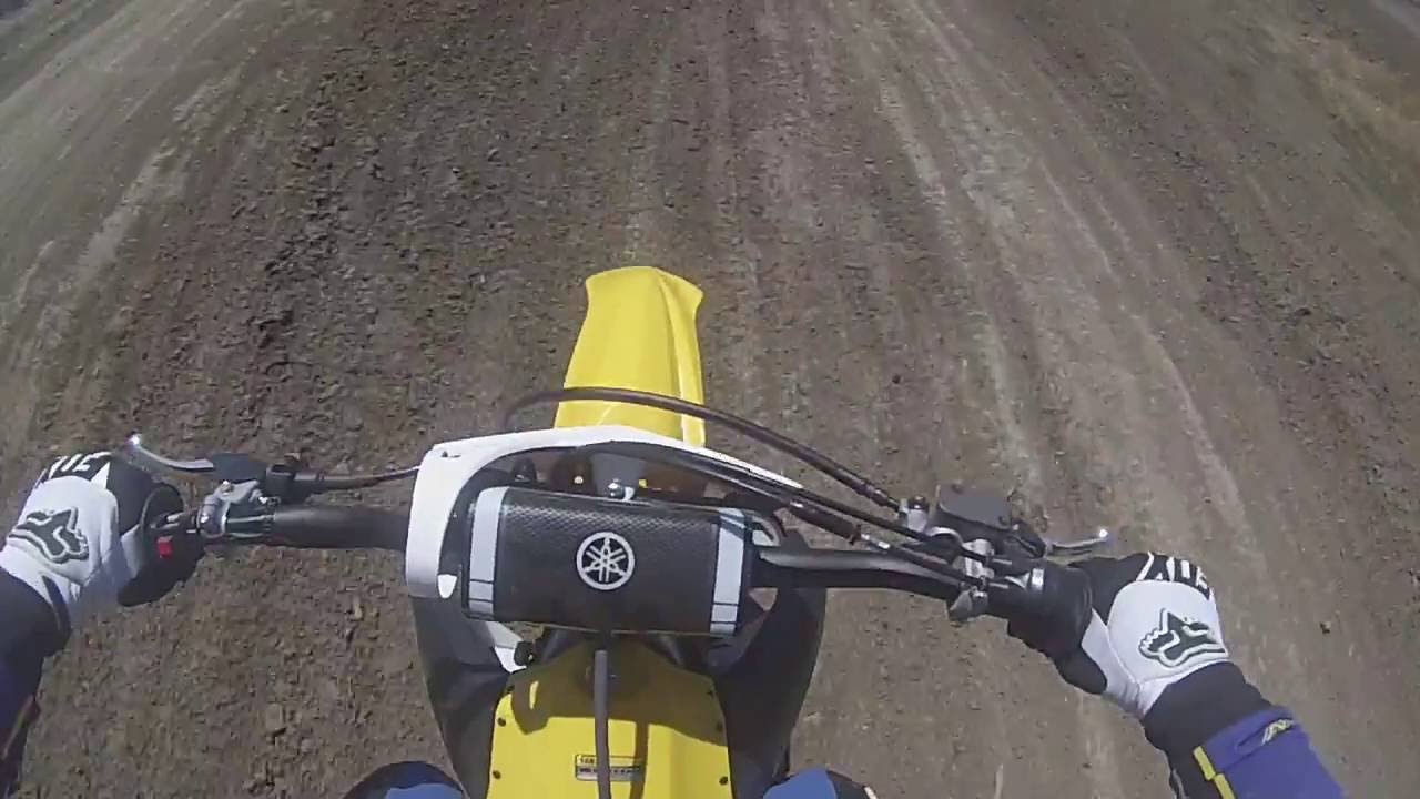 2016 Argyll Mx, my first jump on yz250f+new layout - YouTube