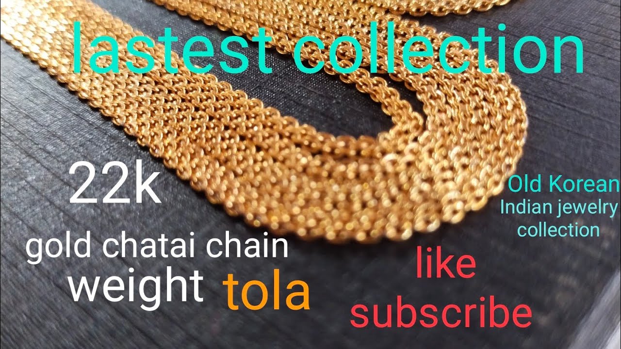Old Korean chains|| 22k gold collection || stylish design - YouTube