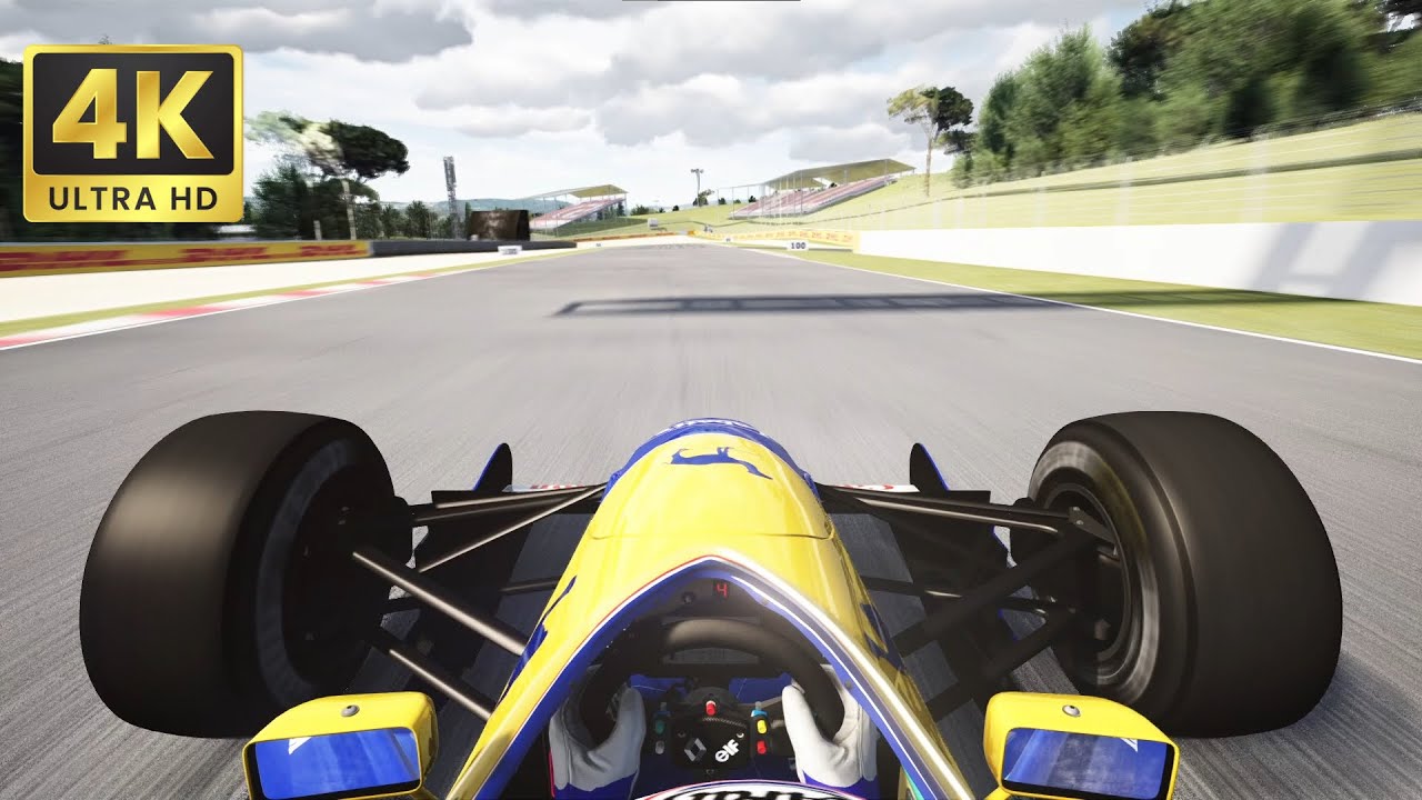 Nigel Mansell win on Barcelona - Williams FW14 | Assetto Corsa 4k # ...