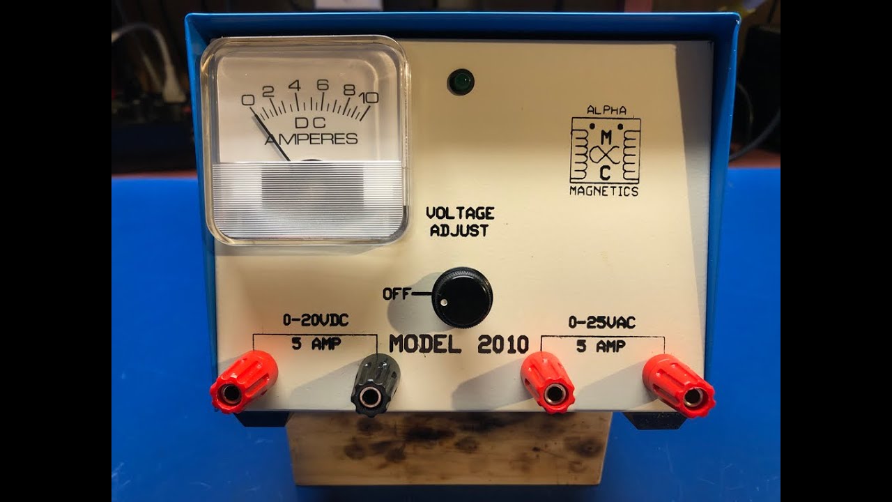 Alpha Magnetics Model 2010 Power Supply - YouTube