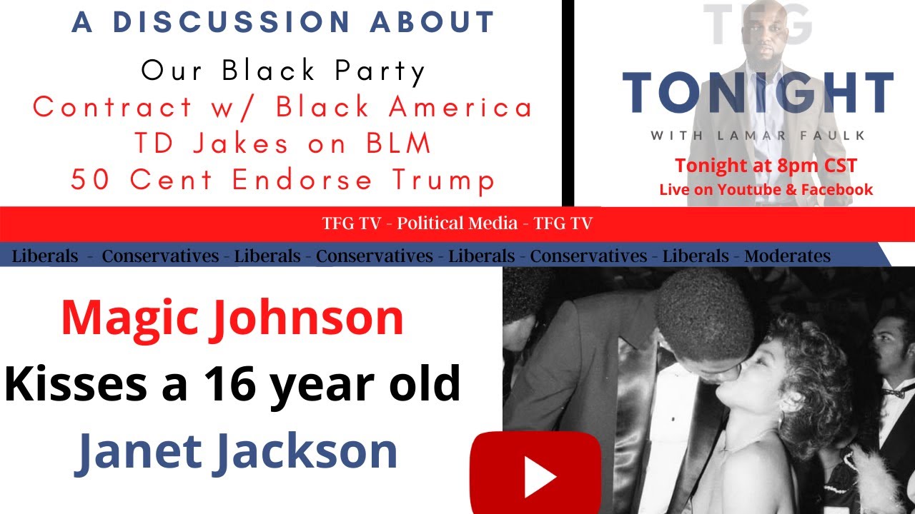 Magic Johnson Janet Jackson Kiss - "TFG Tonight" - YouTube