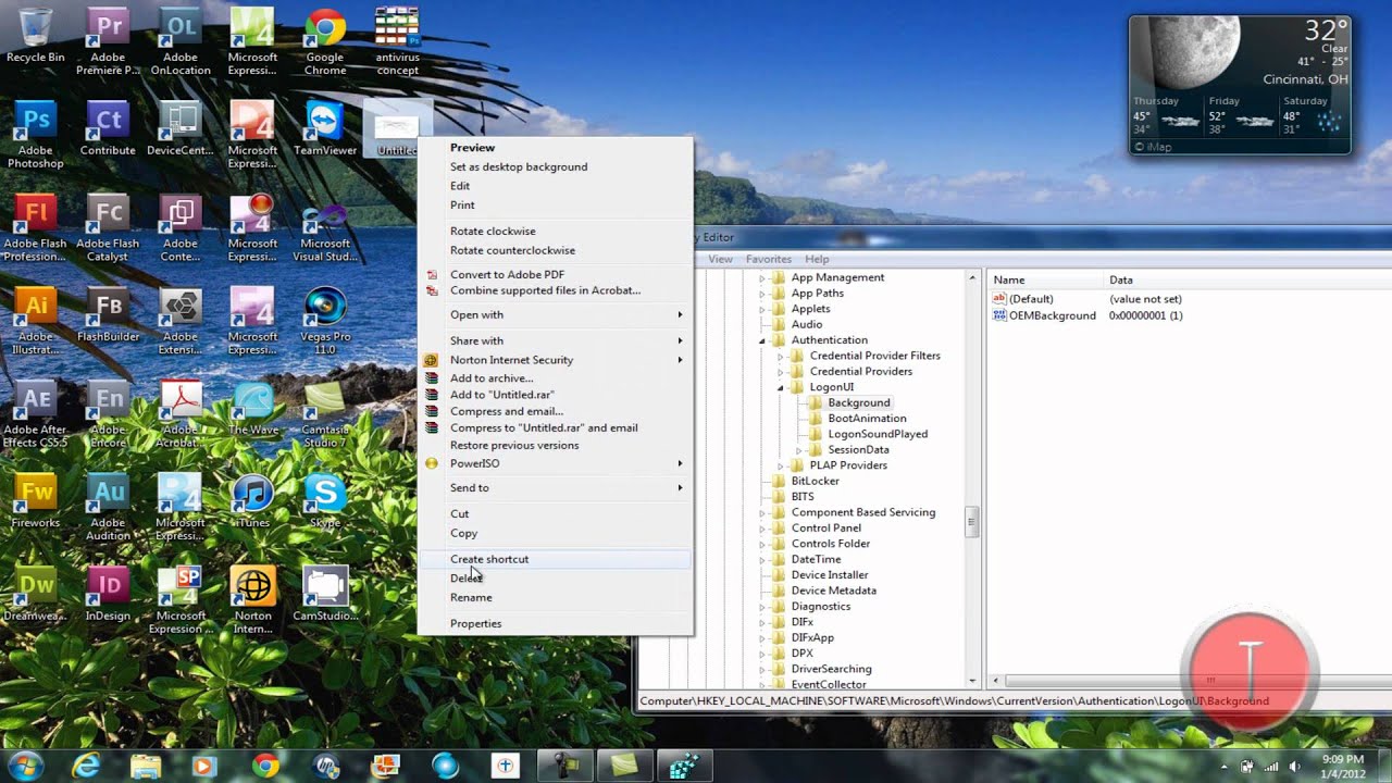 How To Change Your Windows 7/Vista Login Screen Background (No ...