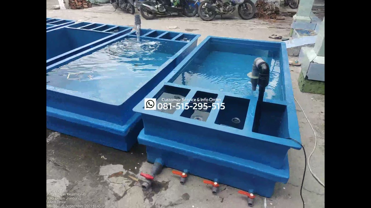 test kolam fiber - YouTube