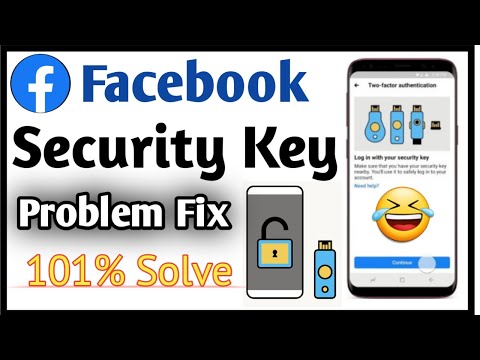 Login with your security key | Facebook security key problem | Facebook ...