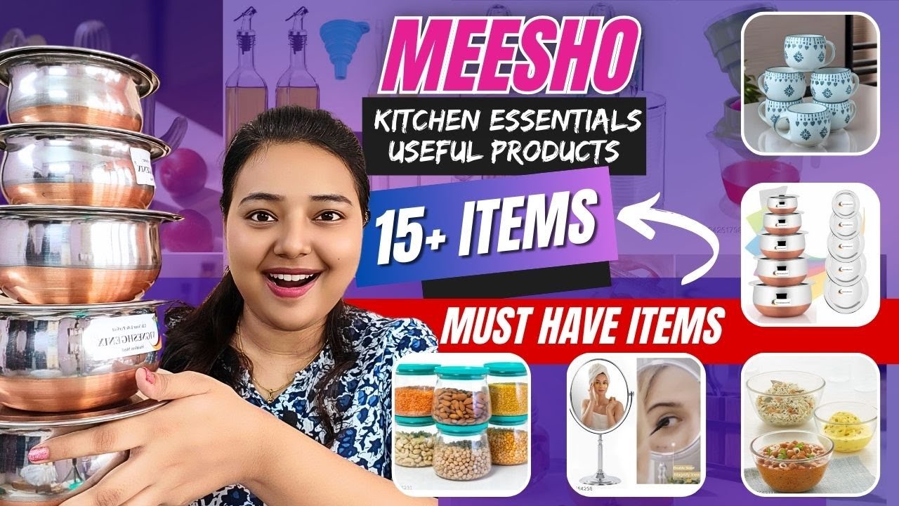 15+ Most Useful KITCHEN ESSENTIALS & HOME DECOR Items Under ₹300 Meesho ...