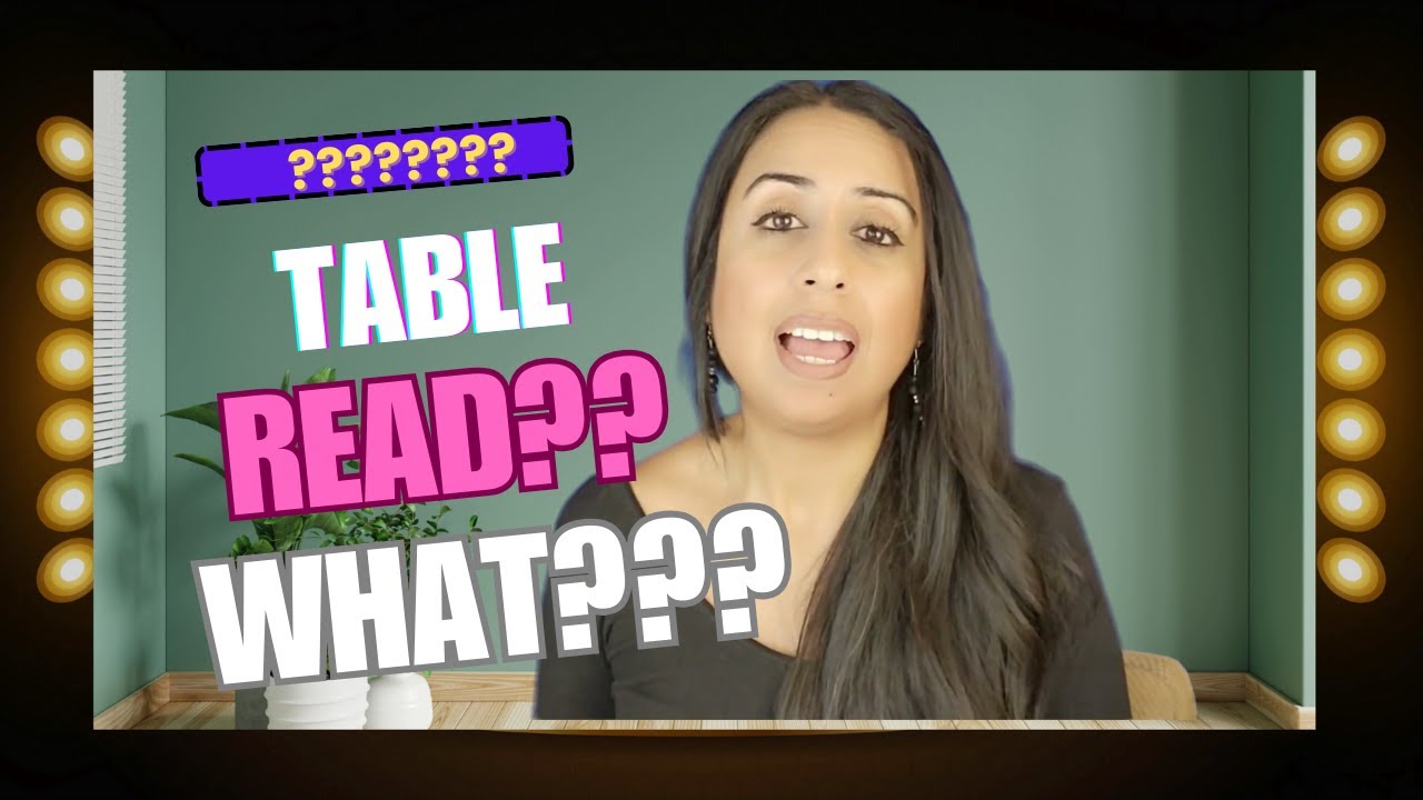 What Is A Table Read - YouTube