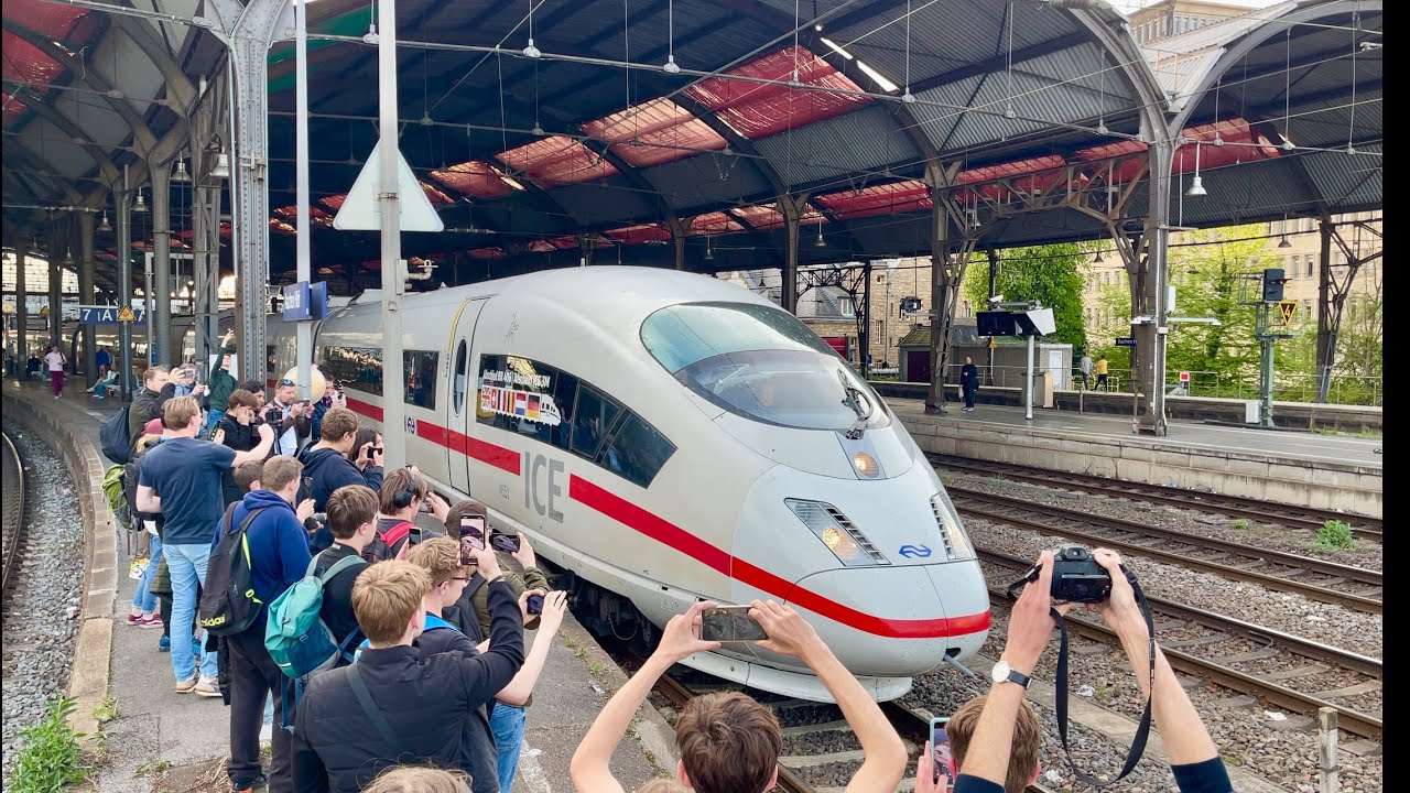 Goodbye, BR 406 / ICE 3M! Departure of BR 406 farewell tour from Aachen ...
