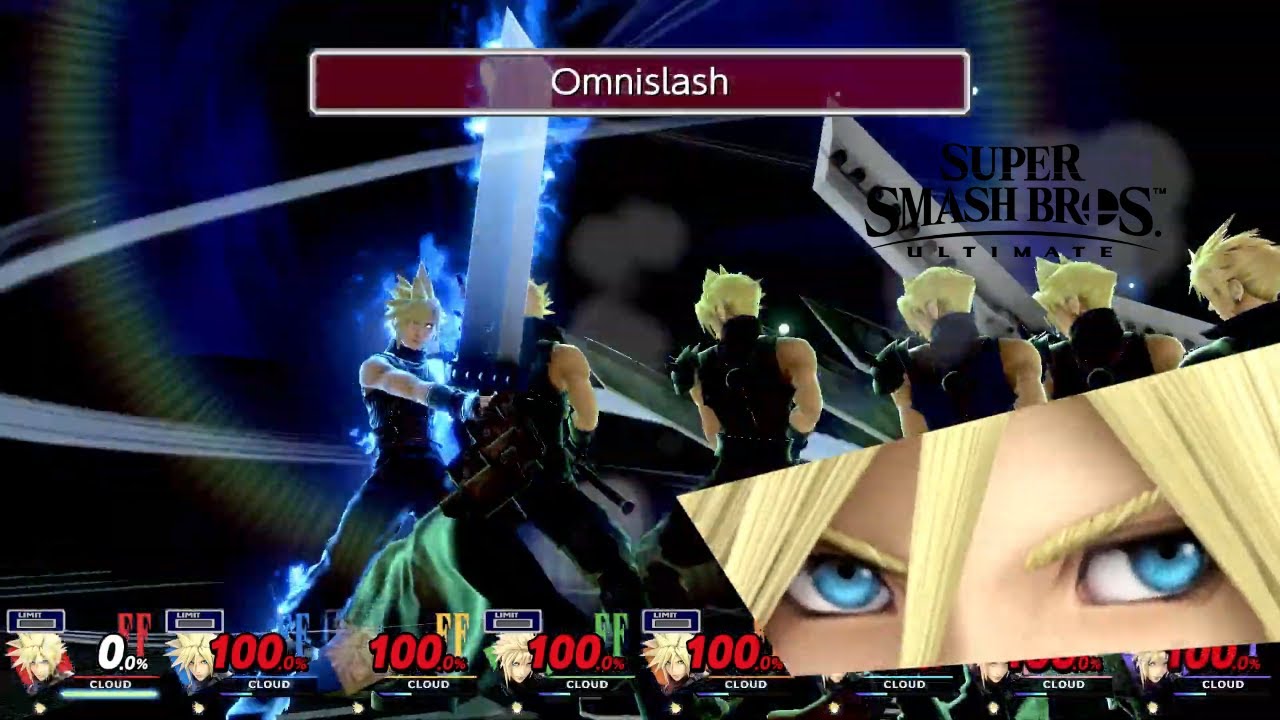 Super Smash Bros Ultimate 8 Player Final Smash Cloud - YouTube