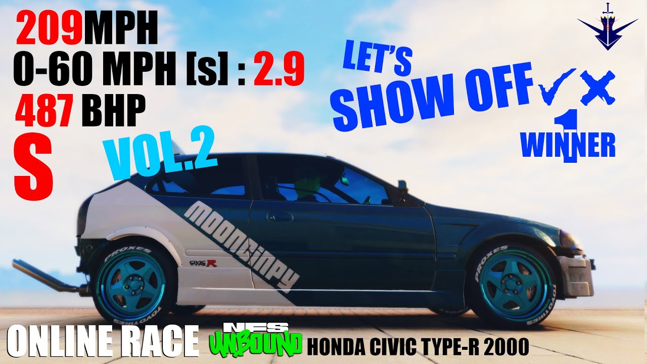 Not the Fastest But... S Class Honda Civic Type R 2000 in NFS Unbound ...