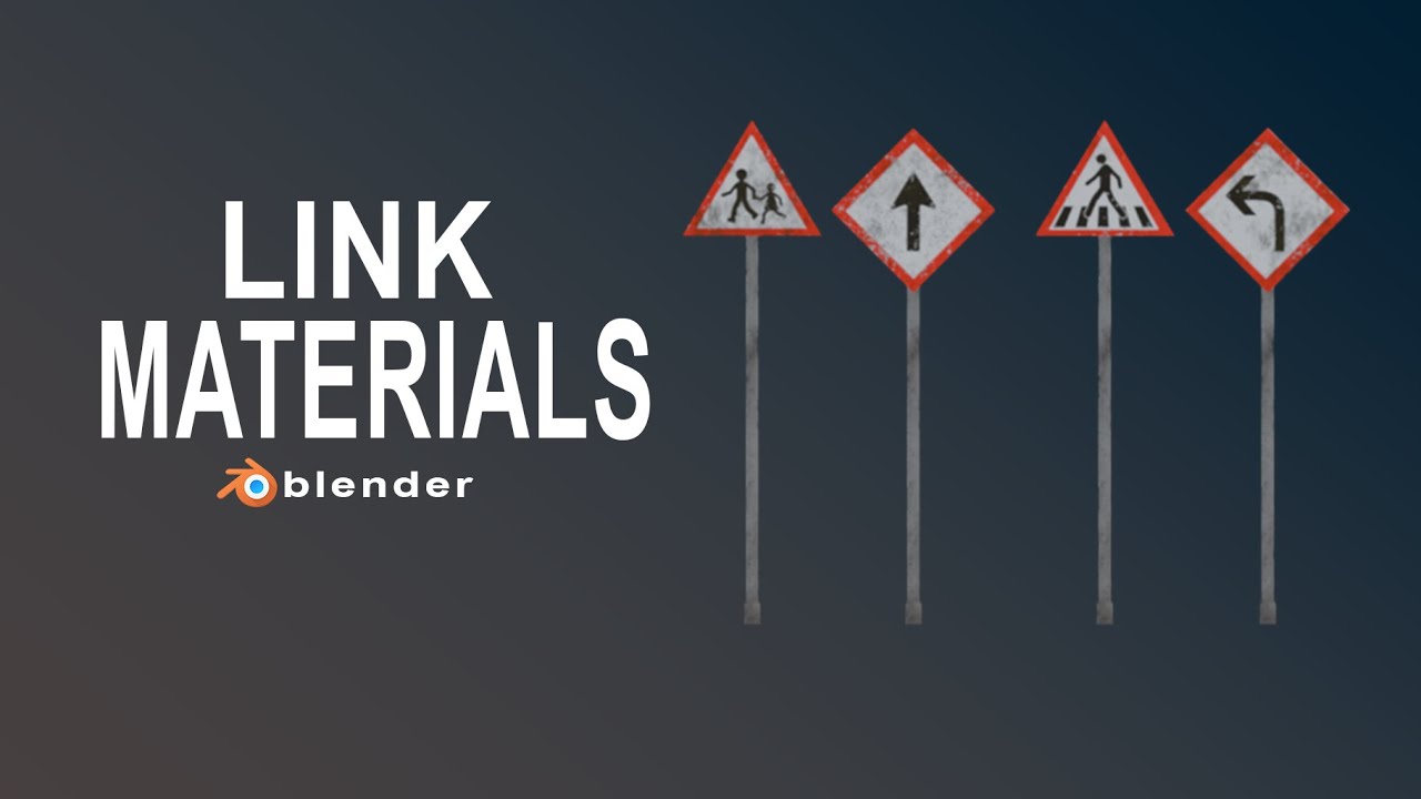 Link materials in Blender - YouTube