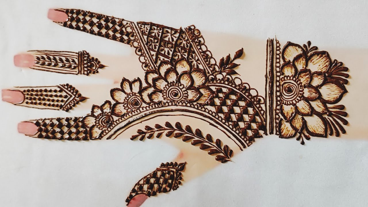2024 New mehendi design latest mehendi design back side || @Zk mehendi ...