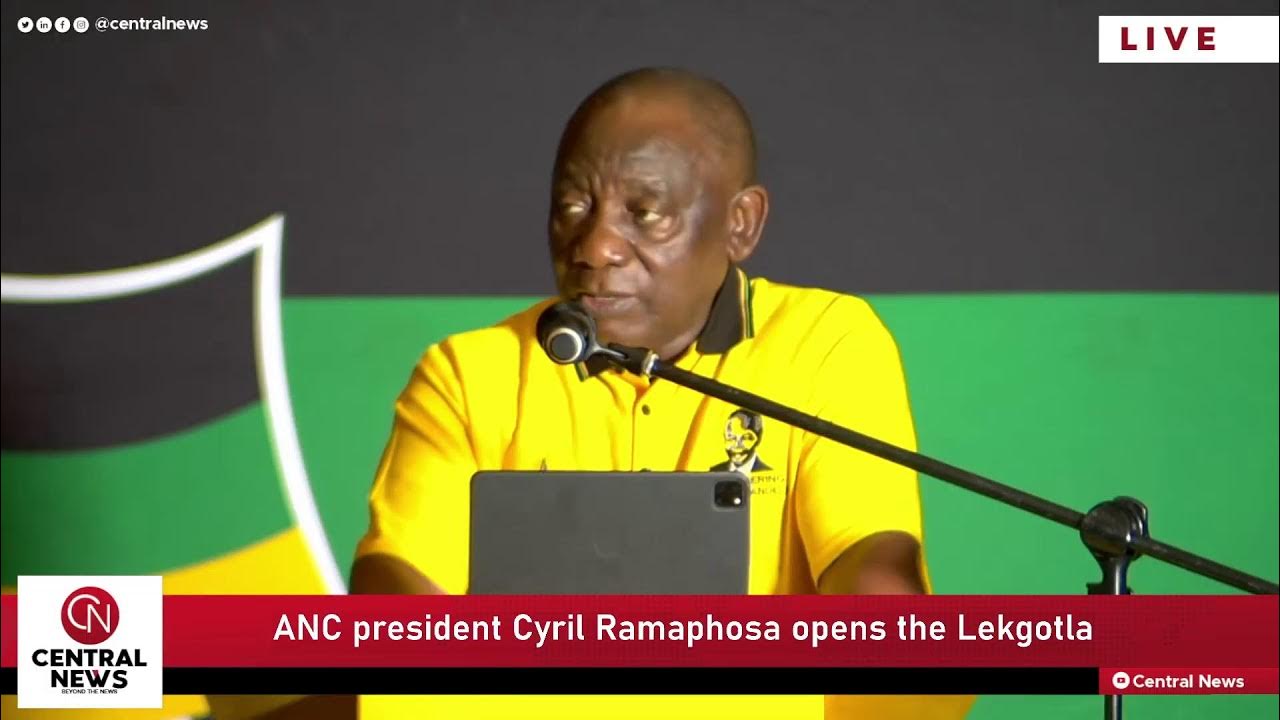 ANC Lekgotla I ANC president Cyril Ramaphosa opens the Lekgotla - YouTube