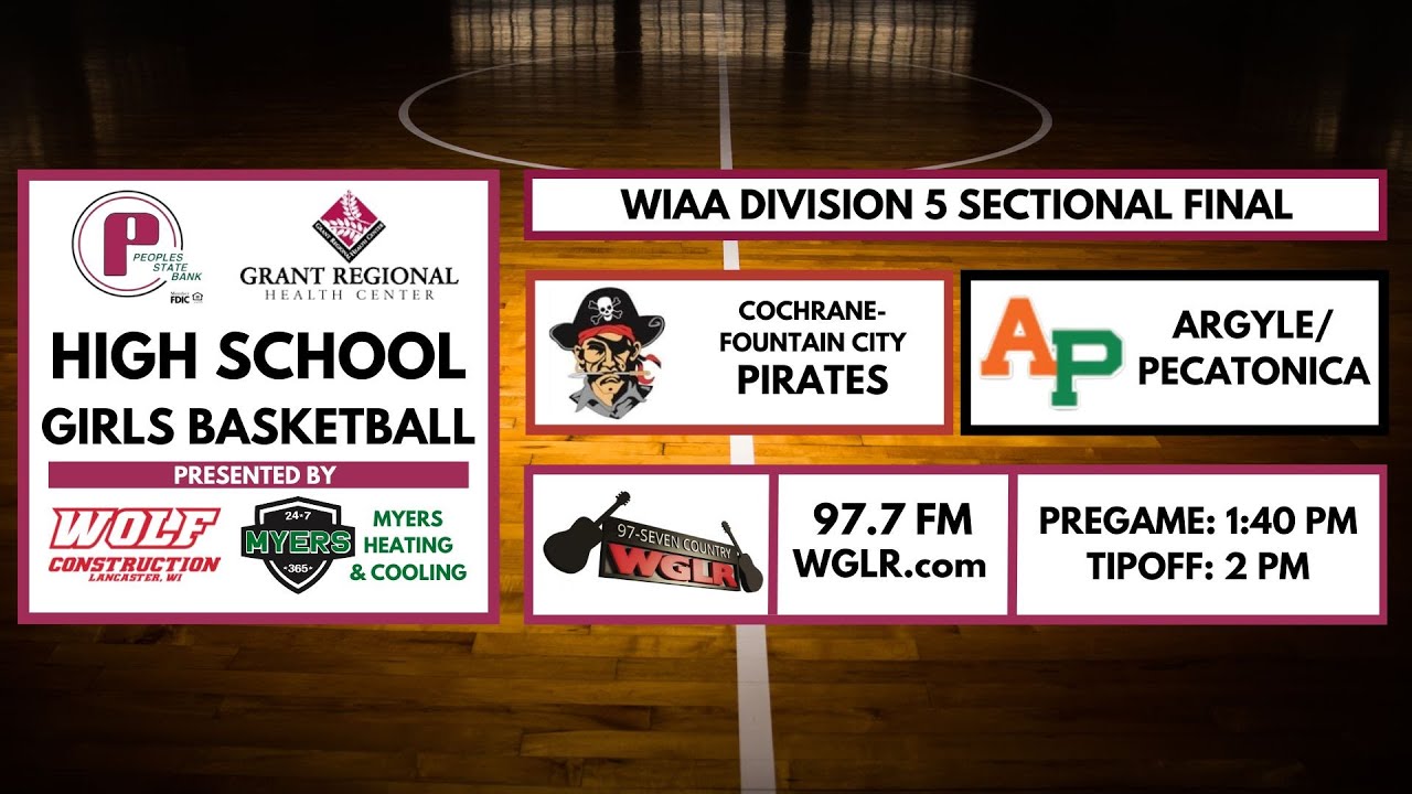 Argyle/Pecatonica vs Cochrane-Fountain City - WIAA Division 5 Sectional Final - YouTube