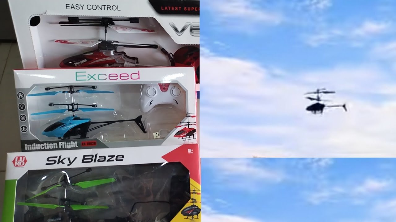 RC HELICOPTER 3PC UNBOXING VIDEO SKY BLAZE | EXCEED LH-1802R | VELOCITY ...