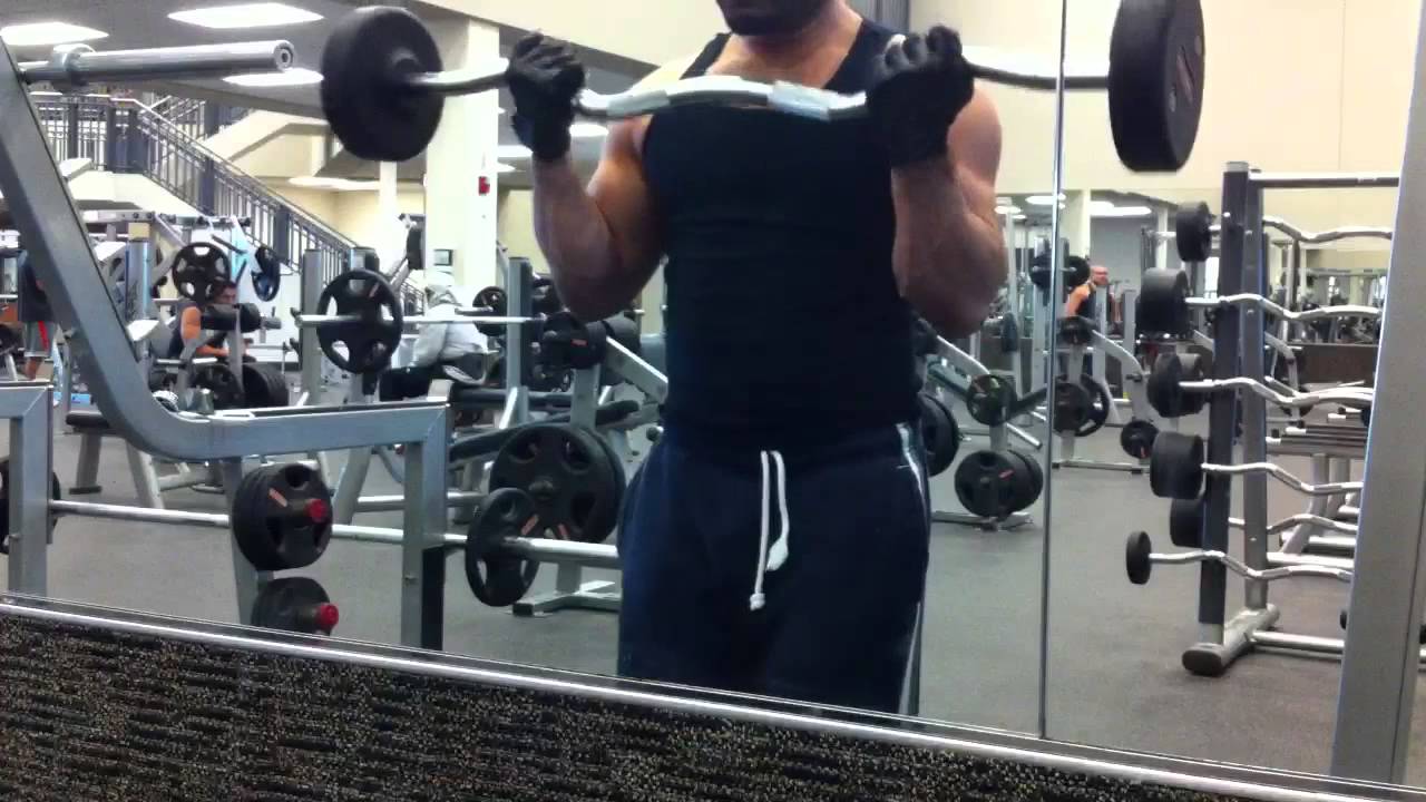 Bicep con barra Z - YouTube
