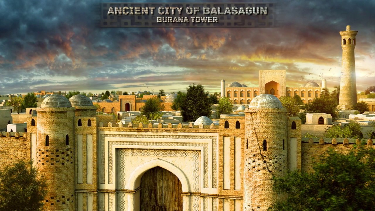City of Balasagun and Burana tower - artist's reconstruction. - YouTube