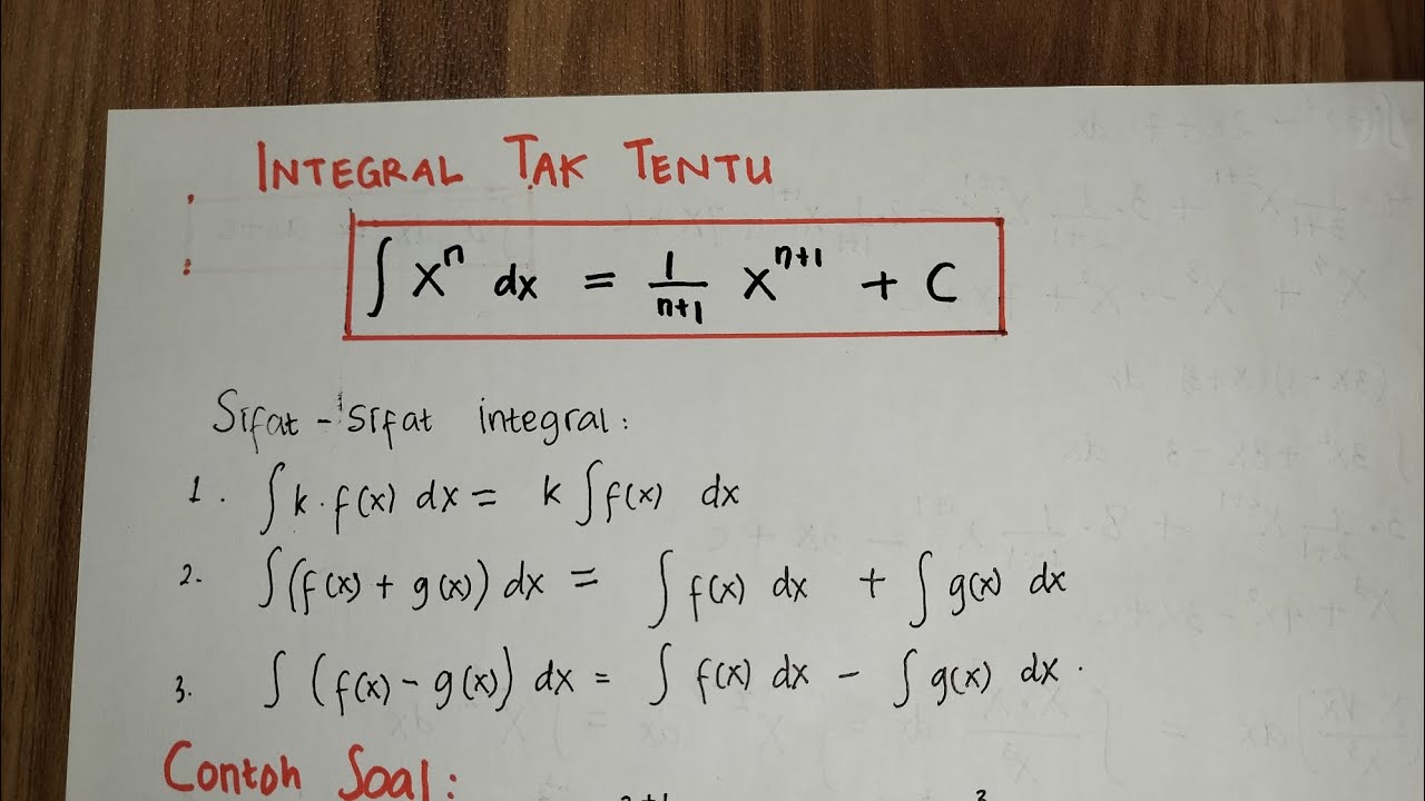 Semua Ditulis X Pangkat Trus Diintegralkan || Integral Tak Tentu ...