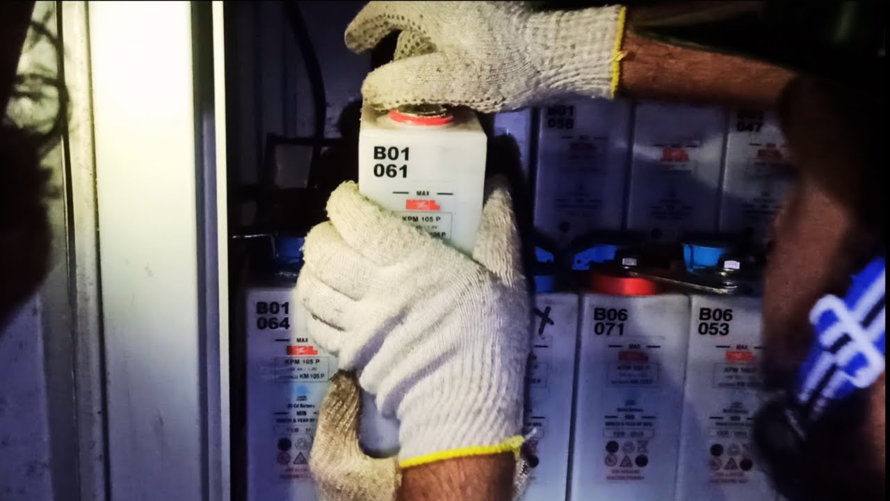 Test your Substation Battery and eliminate the damaged Cells. - YouTube