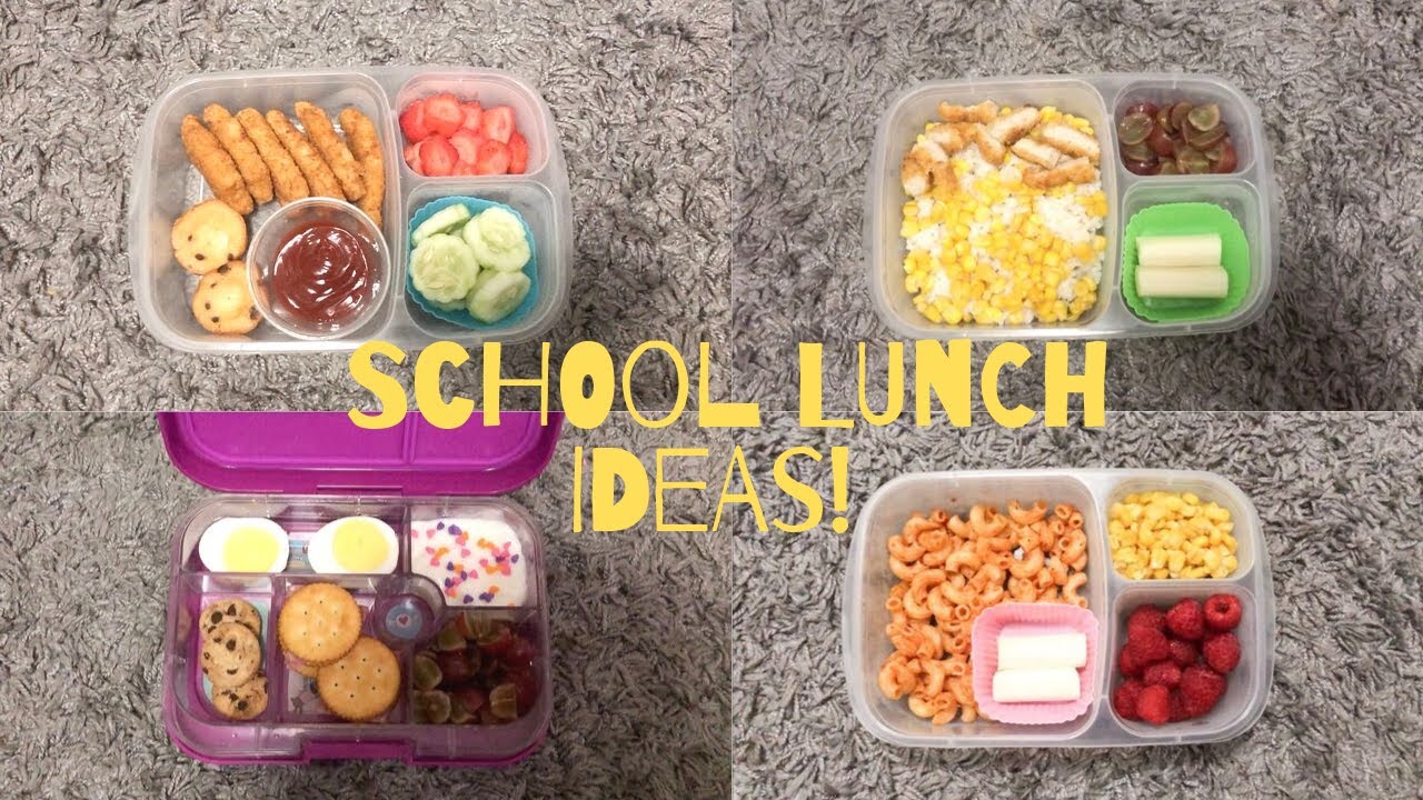 School Lunch Ideas For Toddlers - YouTube