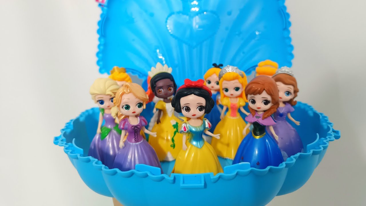 ASMR Unboxing Mattel Disney Princess Spin & Reveal Surprise Dolls ...