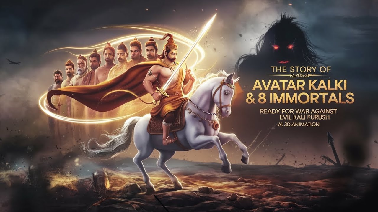 The Story of Avatar Kalki & 8 Immortal | Ready For War Against Evil ...