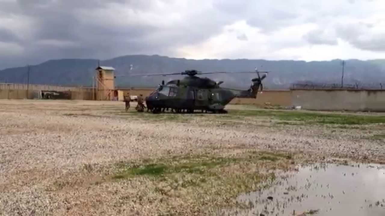 Paratroopers at Camp Mike Spann take mock casualties to a German ...