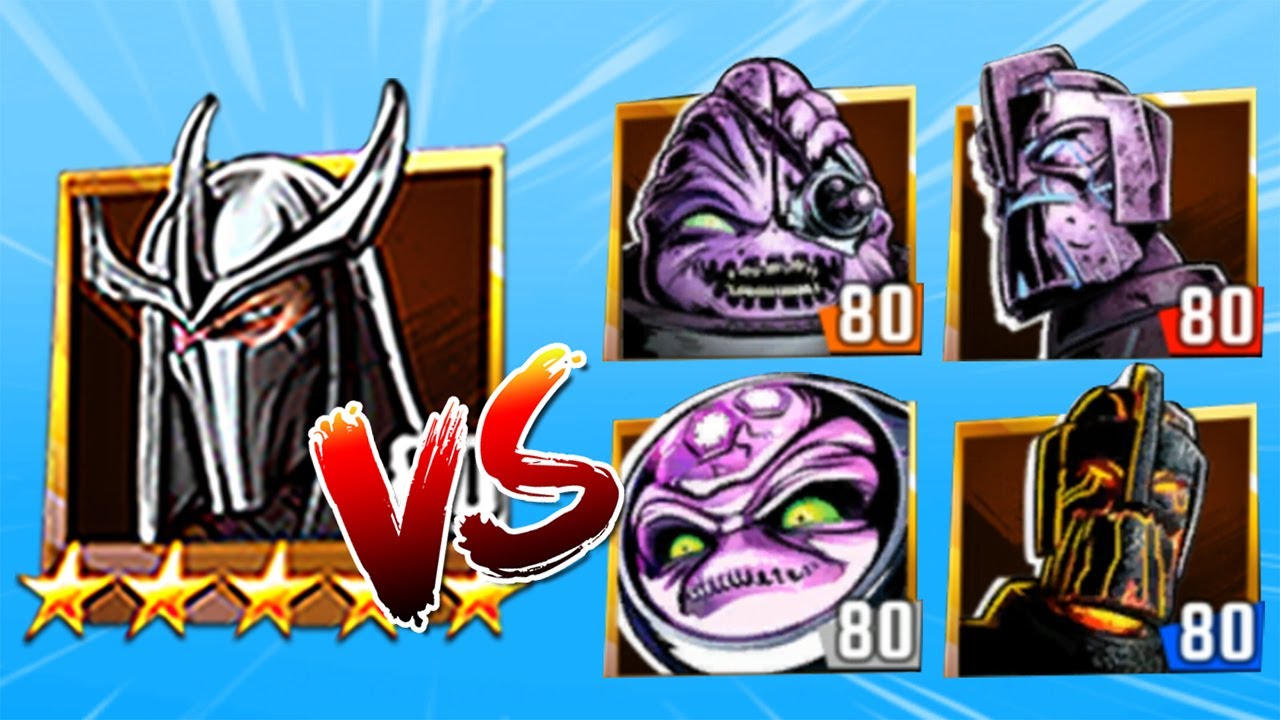 TMNT Legends Shredder VS ALL Bosses - YouTube