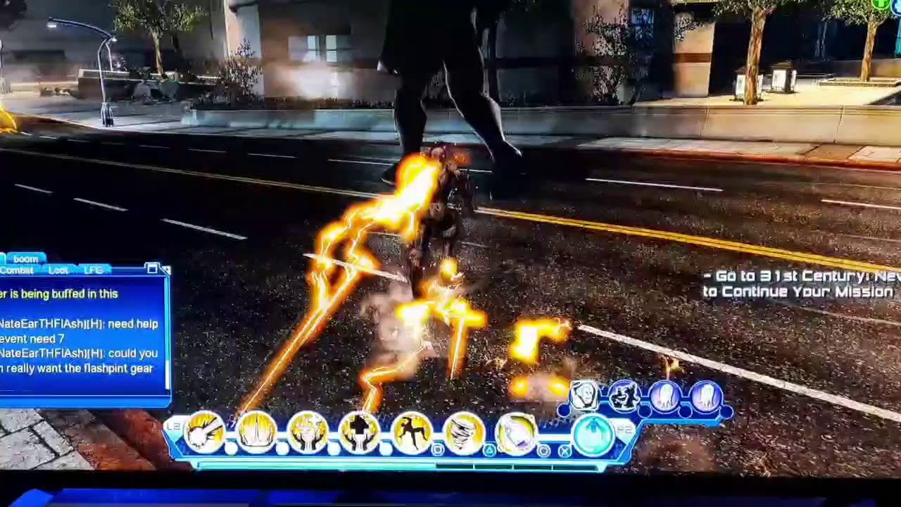 dcuo fire battle tank with purple healing ray artifact equiped. - YouTube
