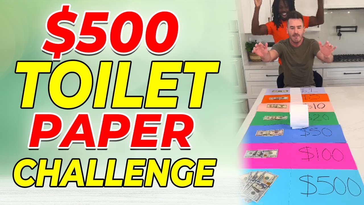 $500 toilet paper challenge - YouTube