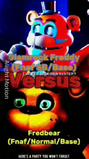 Glamrock Freddy(Base) vs Fredbear(Normal/Base) #fnaf #edit #shorts # ...